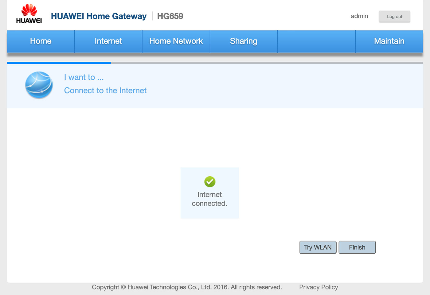 Internode :: Support :: Guides :: Internet Access :: NBN :: HFC :: Huawei HG659