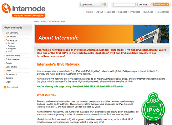 Internode :: Support :: Guides :: Internet Access :: IPv6 :: AVM FRITZ!Box