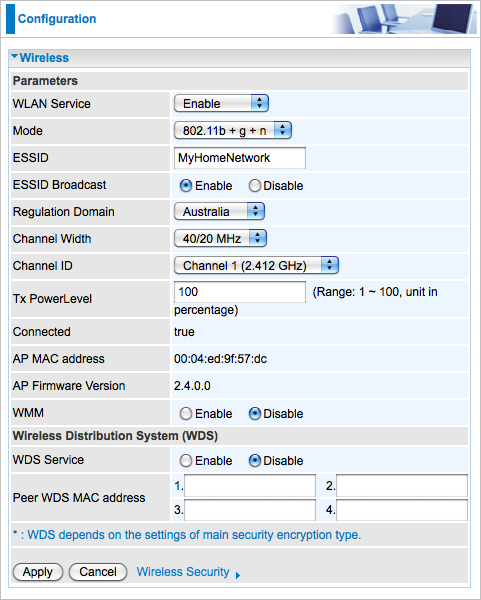 Internode :: Support :: Guides :: Wireless Guides :: Billion Routers :: 7300, 7401-R3 & 7404-X