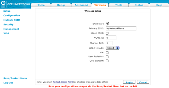 Internode :: Support :: Guides :: Wireless Guides :: OPEN Routers